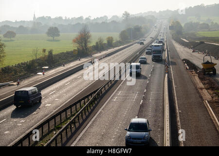 M32 motorway Bristol Looking towards the M4, Metrobus construction ...
