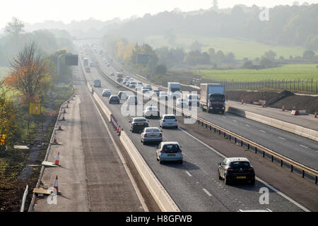 M32 motorway Bristol Looking towards the M4, Metrobus construction ...