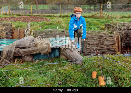 German soldiers digging a trench, WW1 Stock Photo - Alamy