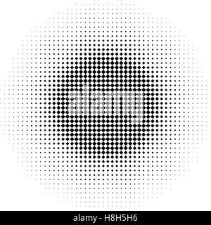 radial graphical black and white gradient in halftone style Stock ...