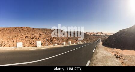 The way sign of Taghit city in North Africa Bechar Algeria Stock Photo ...