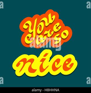 Have a nice day brush calligraphy Stock Vector Image & Art - Alamy
