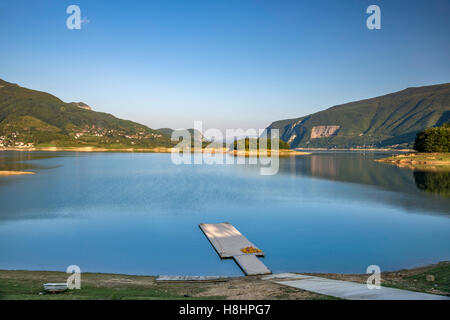 Ramsko jezero (Rama Lake), artificial lake in Rama Valley, Dinaric Alps ...
