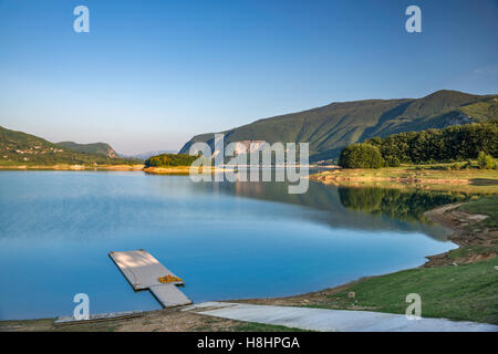 Ramsko jezero (Rama Lake), artificial lake in Rama Valley, Dinaric Alps ...