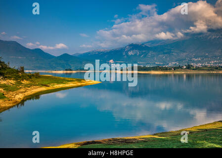 Ramsko jezero (Rama Lake), artificial lake in Rama Valley, Dinaric Alps ...