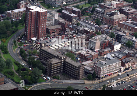 An aerial view of Chapel Ash roundabout in the City of Wolverhampton ...