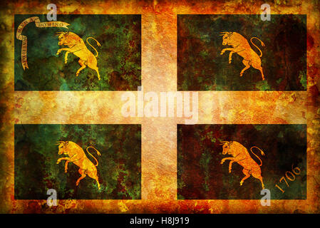 some very old vintage flag of turin in italy Stock Photo - Alamy
