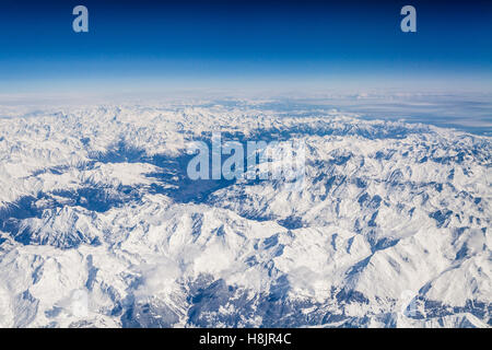 The mountainous relief of The Alps Stock Photo - Alamy
