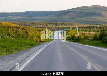 Highway in back country, Newfoundland, Canada Stock Photo - Alamy