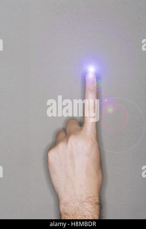 human hand, electric charge and light bulb Stock Photo - Alamy