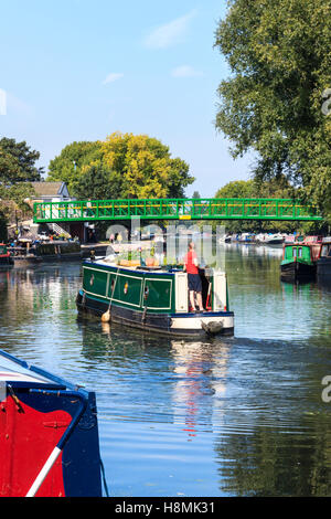 Springfield Marina, River Lea, Upper Clapton, London, UK Stock Photo ...