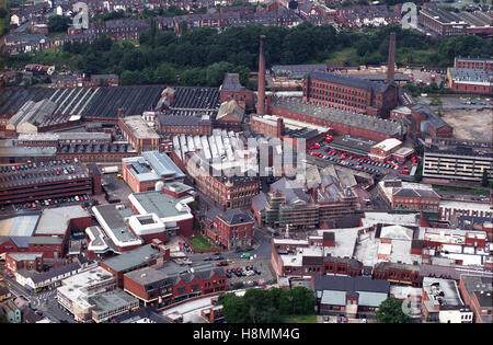 Aerial view of Kidderminster Town Centre UK Stock Photo - Alamy