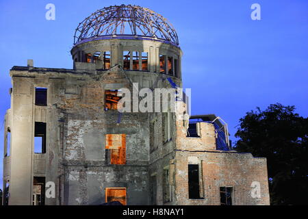 Atomic bomb dome, only standing ruin of a building at the site of the ...