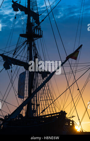 The El Galeon pirate ship at St. Augustine, Florida, USA Stock Photo ...