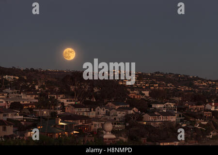 Super moon over Laguna Beach, California, United States Stock Photo - Alamy