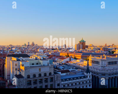 City skyline, Madrid, Community of Madrid, Spain Stock Photo - Alamy