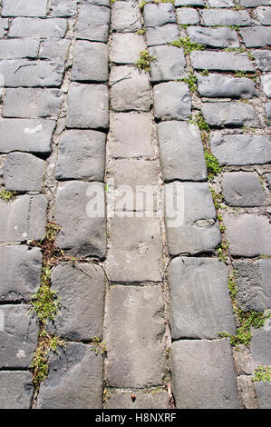 Bluestone pavers form a Victorian-era laneway in suburban Melbourne ...