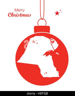 Kuwait map design. Map of the country with regions in emerald-amethyst ...