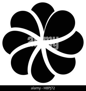 Concentric leaf shape for nature, ecological concepts Stock Vector ...