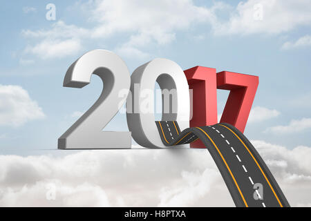 Composite image of bumpy road Stock Photo - Alamy