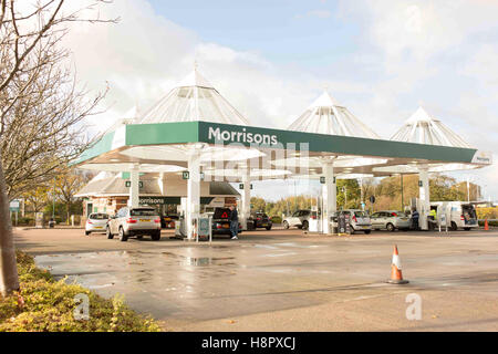 Morrisons supermarket store petrol station - Aberystwyth Wales UK Stock ...