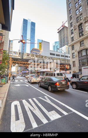 Cars On A Busy Street In Downtown Portland, Oregon, Usa Stock Photo - Alamy