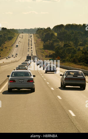 Traffic Jam on Highway 401, Ontario Canada Stock Photo - Alamy