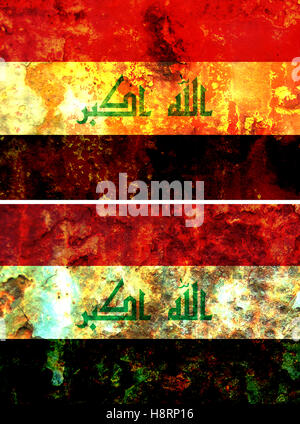 Iraq grunge flag Stock Photo - Alamy
