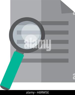 Isolated paper and lupe design Stock Vector Image & Art - Alamy