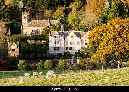 Autumn in the Cotswolds - Owlpen Manor and the church of the Holy Cross ...