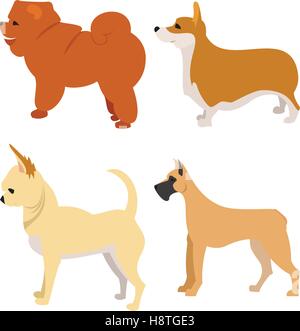 Great dane dog icon, flat style Stock Vector Image & Art - Alamy