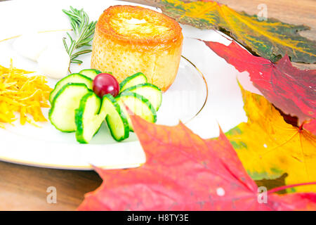 Breakfast with Egg in Fondant Baguette Stock Photo - Alamy