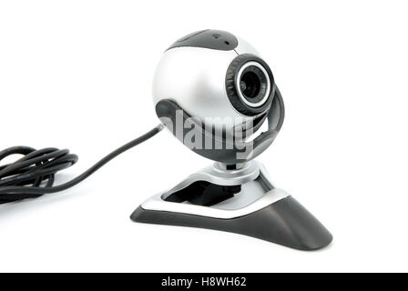 Modern webcamera isolated on a white background Stock Photo - Alamy