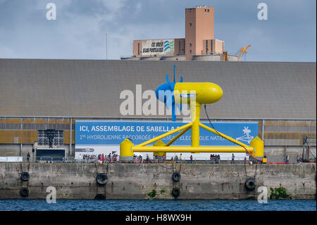 Hydroelectric plant Sabella D10 - Brittany France Stock Photo - Alamy