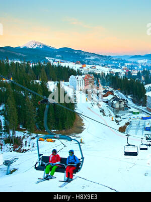 The view from a slope of Bukovel ski resort, Ukraine Stock Photo - Alamy