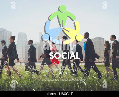 Socialize Community Society Relationship Socialization Concept Stock ...