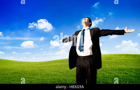 Businessman Freedom Relaxation Getaway Refreshment Concept Stock Photo ...