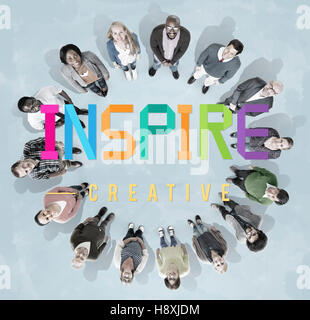Inspire Hopeful Believe Aspiration Vision Innovate Concept Stock Photo ...