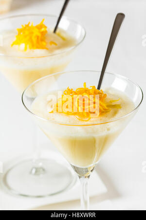 Two glasses of ice, lemon Stock Photo - Alamy