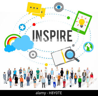 Inspire Inspiration Creative Vision Hopeful Concept Stock Photo - Alamy