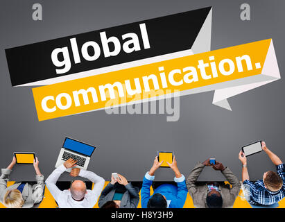 Global Communications Connection Communicate Concept Stock Photo - Alamy