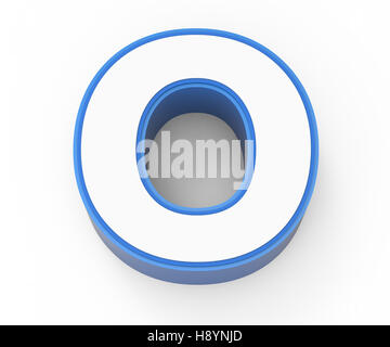 blue framed white letter Q, 3D rendering graphic isolated on white ...