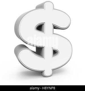 left tilt gray money mark, 3D rendering graphic isolated on white ...