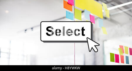 Select Pick Selecting Compare Selection Targeting Concept Stock Photo ...