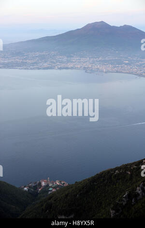 Views of the Volcano Mount Vesuvius and the Bay of Naples in Southern ...