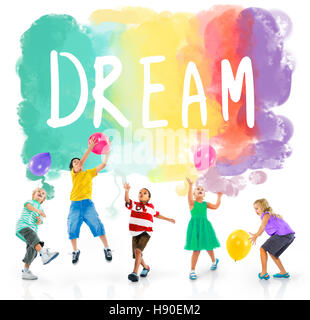 Dream Hopeful Inspiration Imagination Goal Vision Concept Stock Photo ...