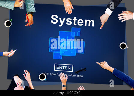 System Connection Process Method Progress Rules Concept Stock Photo - Alamy