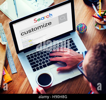 Customize Modify Create Adjust Concept Stock Photo - Alamy