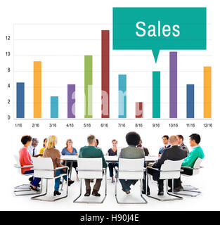 Sales Accounting Financial Selling Banking Concept Stock Photo - Alamy