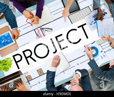 Project Plan Strategy Estimate Collaboration Job Concept Stock Photo ...